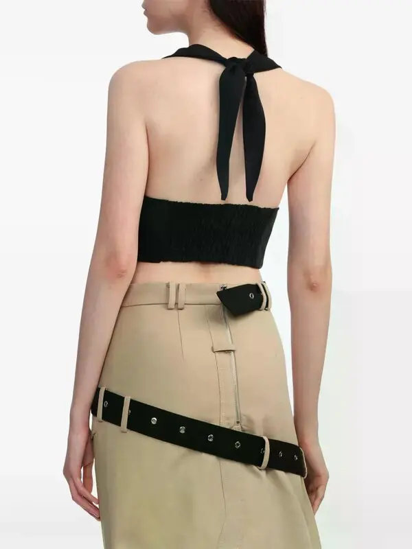 Rokh Halterneck Draped Top