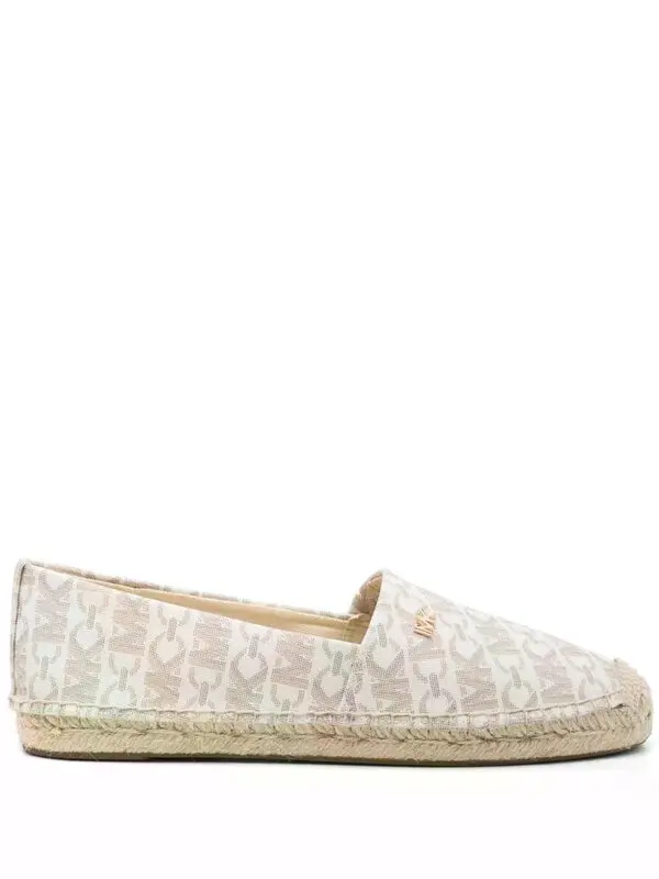 Michael Kors Kendrick Empire Monogram Espadrilles - White