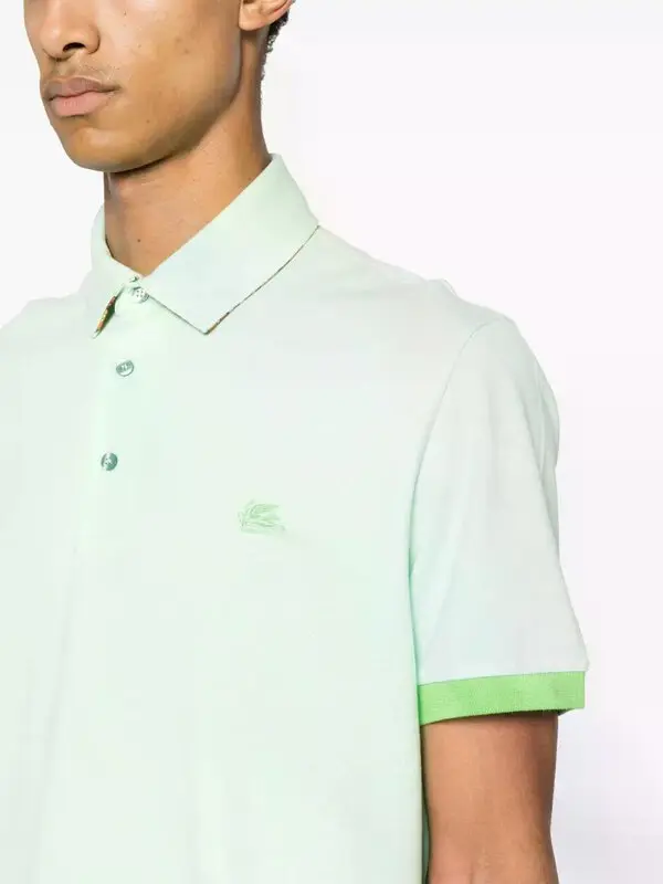 Etro Logo-print Cotton T-shirt - Green