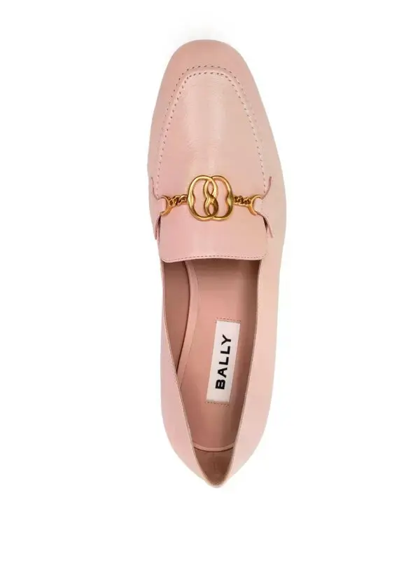 Bally O'brien Embellished Leather Loafers - Pink