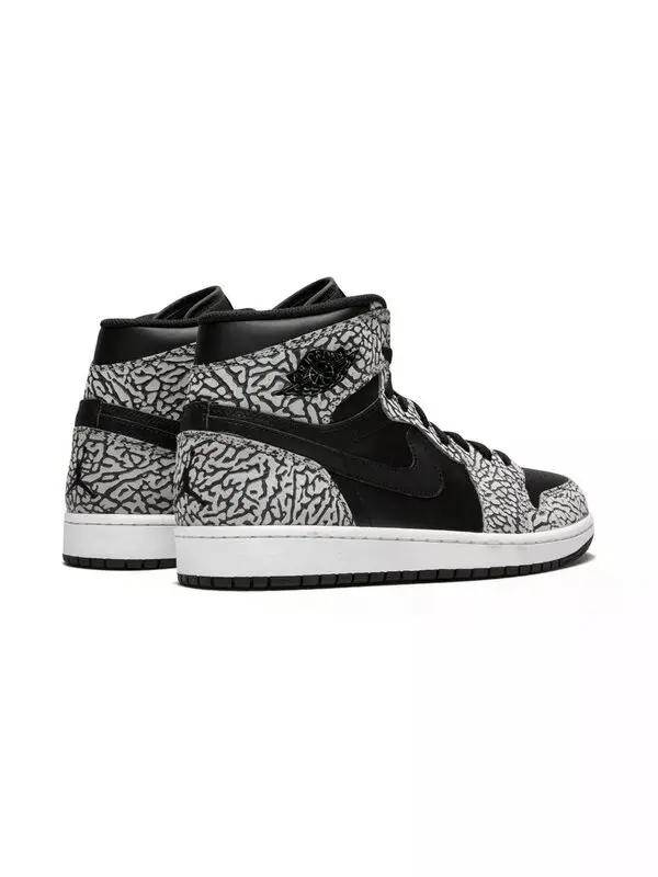 JORDAN 1 Retro High Elephant Print Sneakers - Black