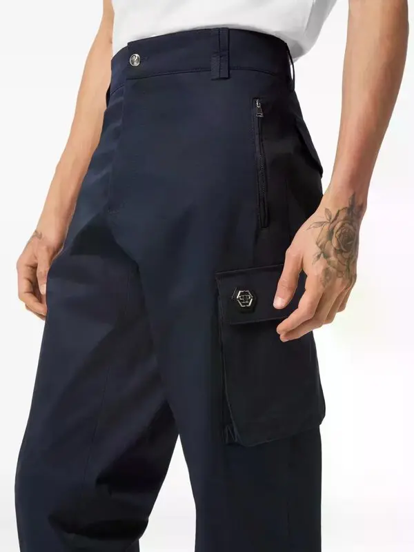 Philipp Plein Basic Cargo Joggers - Blue