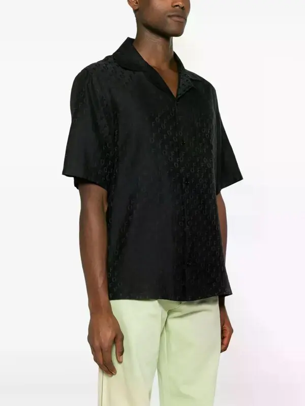Off-White Monogram-jacquard Shirt