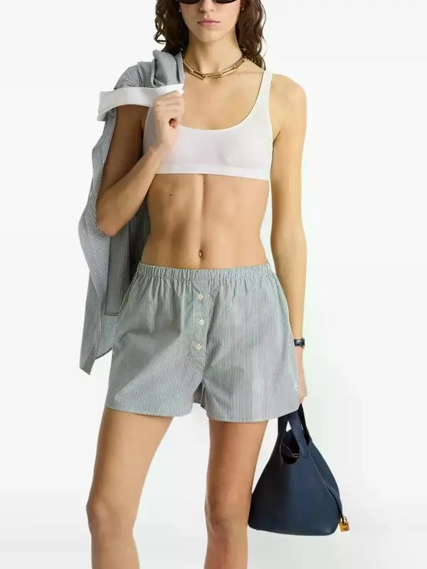SPORTY & RICH Cotton Shorts