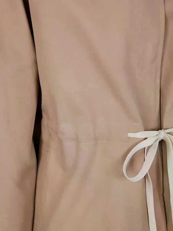 TWINSET Hooded Jacket With Drawstring Waist