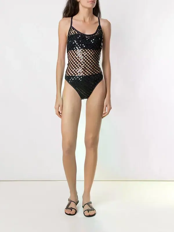 AMIR SLAMA Sequin Embellished Swimsuit