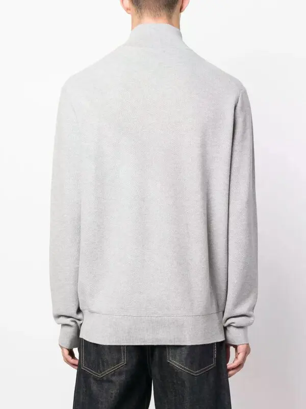 Polo Ralph Lauren Half-zip Piqué Jumper - Grey