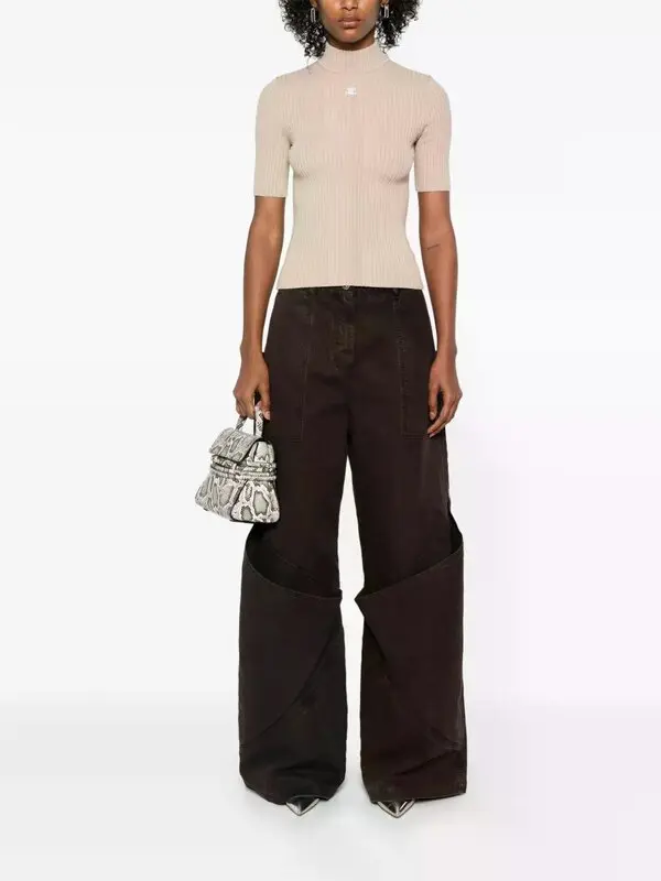 COURREGES Reedition Ribbed T-shirt