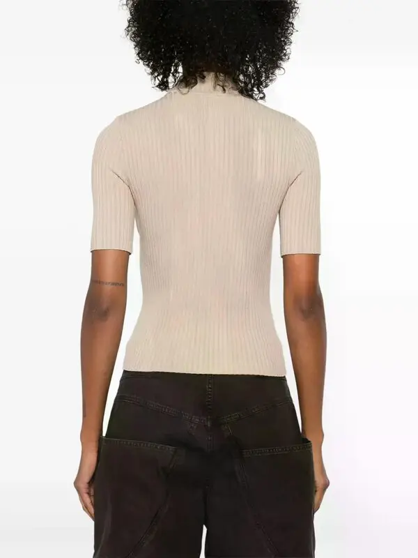 COURREGES Reedition Ribbed T-shirt