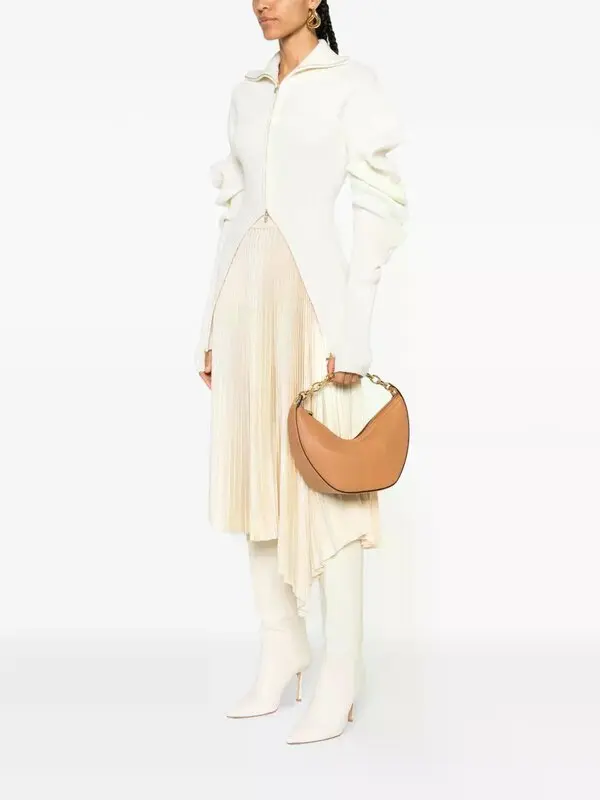 Valentino Garavani Small Vlogo Moon Bag - Brown