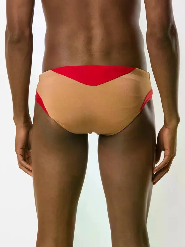 AMIR SLAMA Paneled Two-tone Swimming Trunks