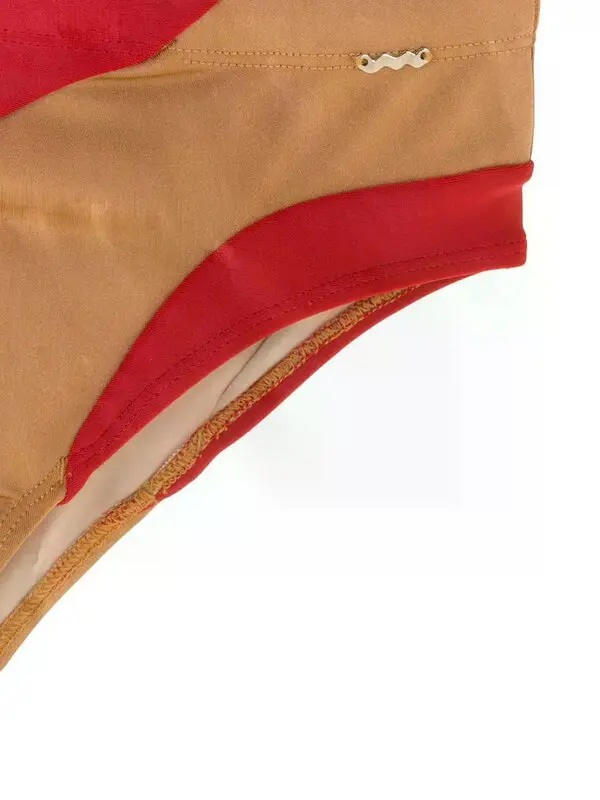 AMIR SLAMA Paneled Two-tone Swimming Trunks