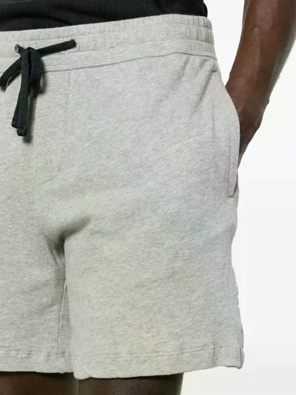 JAMES PERSE Mélange-effect Cotton Shorts