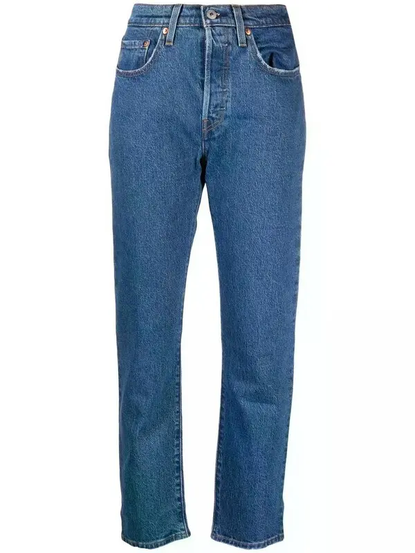 LEVI'S 501 Cropped Straight-leg Jeans