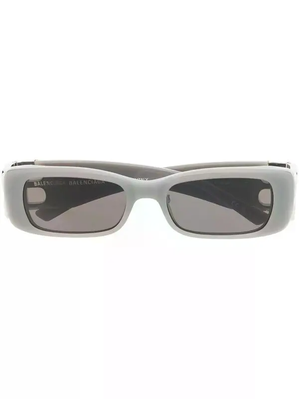 Balenciaga Dinasty Rectangle Frame Sunglasses - Grey