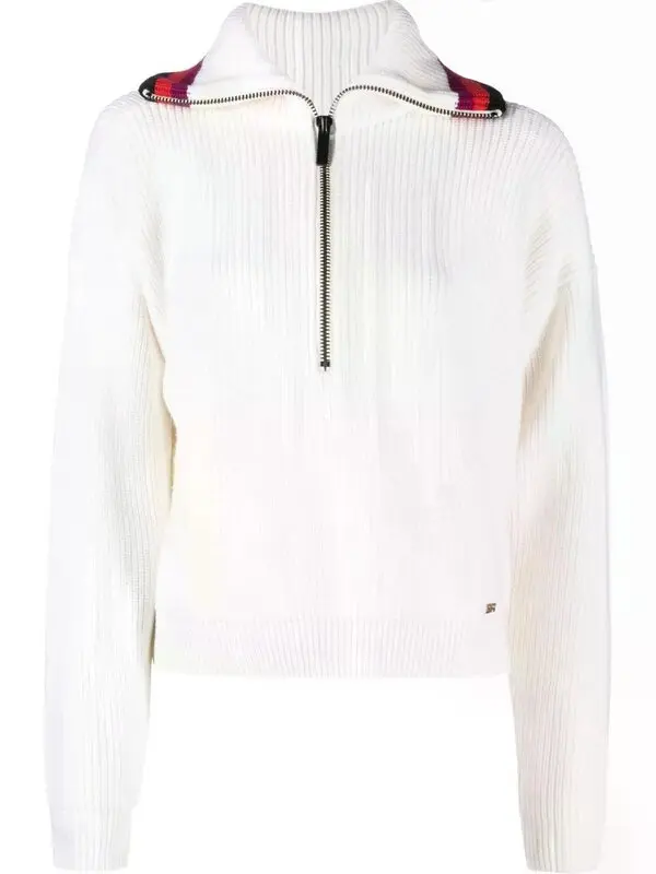 Sonia Rykiel Paris Wool Zipped Jumper - Neutrals