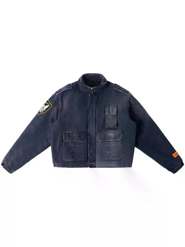Heron Preston Eagle-patch Distressed Jacket