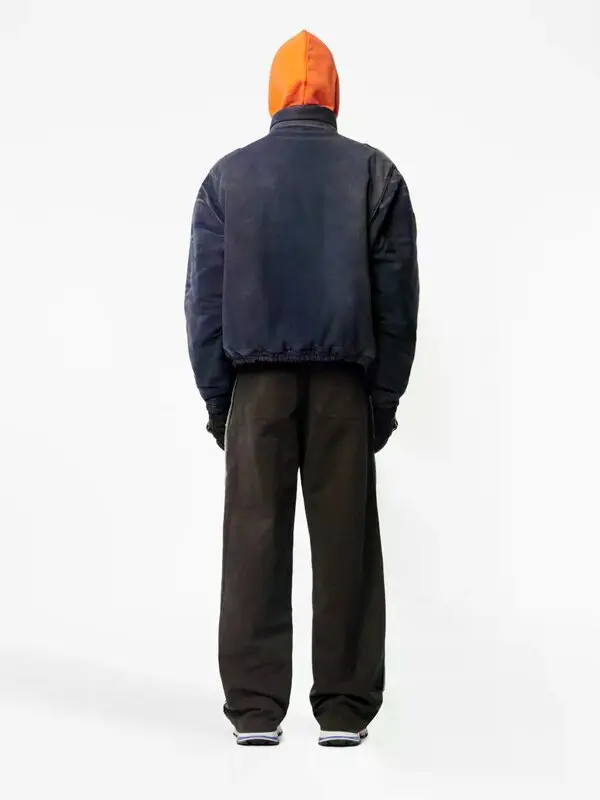 Heron Preston Eagle-patch Distressed Jacket