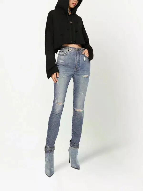 Dolce & Gabbana Grace Distressed Skinny Jeans