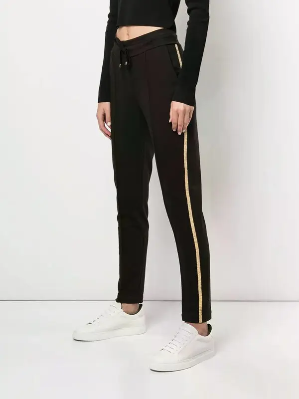 MADISON MAISON Side Stripe Track Pants - Black