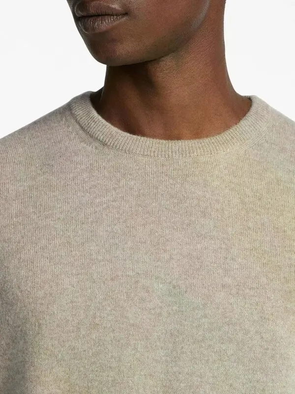Zegna Oasi Crew-neck Cashmere Jumper - Neutrals