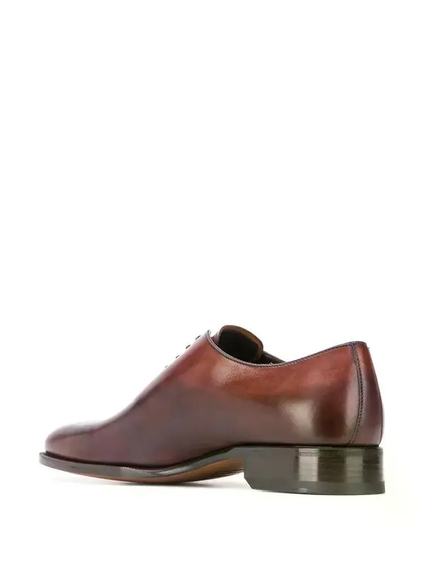 SCAROSSO Gianluca Leather Oxford Shoes - Brown