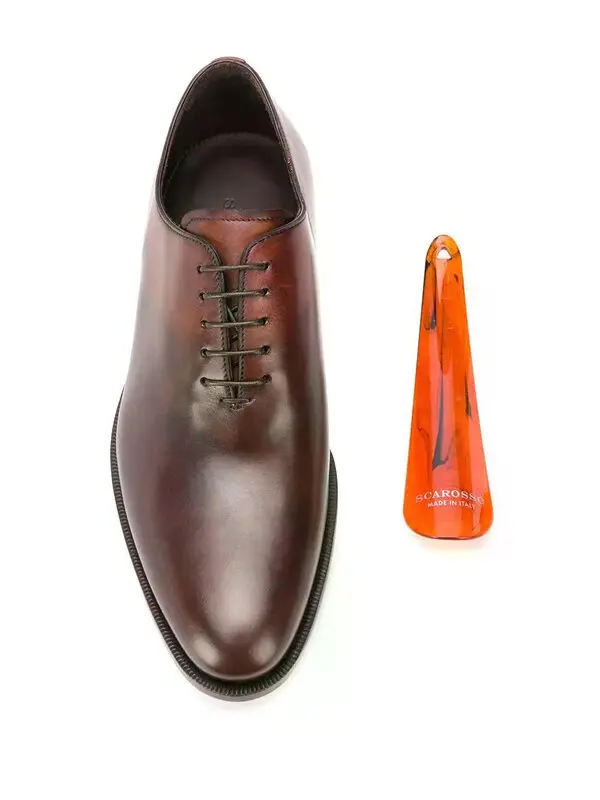 SCAROSSO Gianluca Leather Oxford Shoes - Brown
