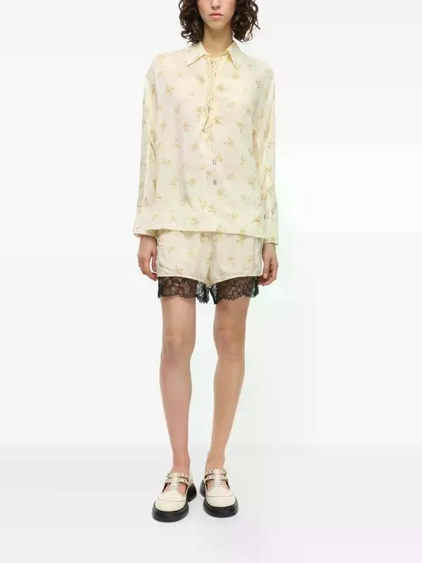 GANNI Floral-print Blouse