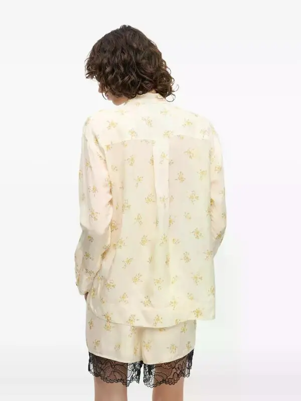 GANNI Floral-print Blouse
