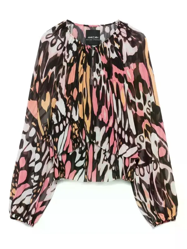 MARCCAIN Printed Layered Blouse