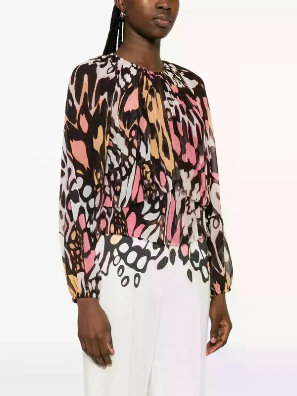 MARCCAIN Printed Layered Blouse