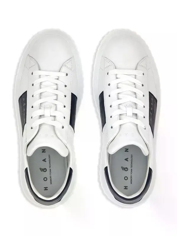 Hogan H-stripes Leather Sneakers