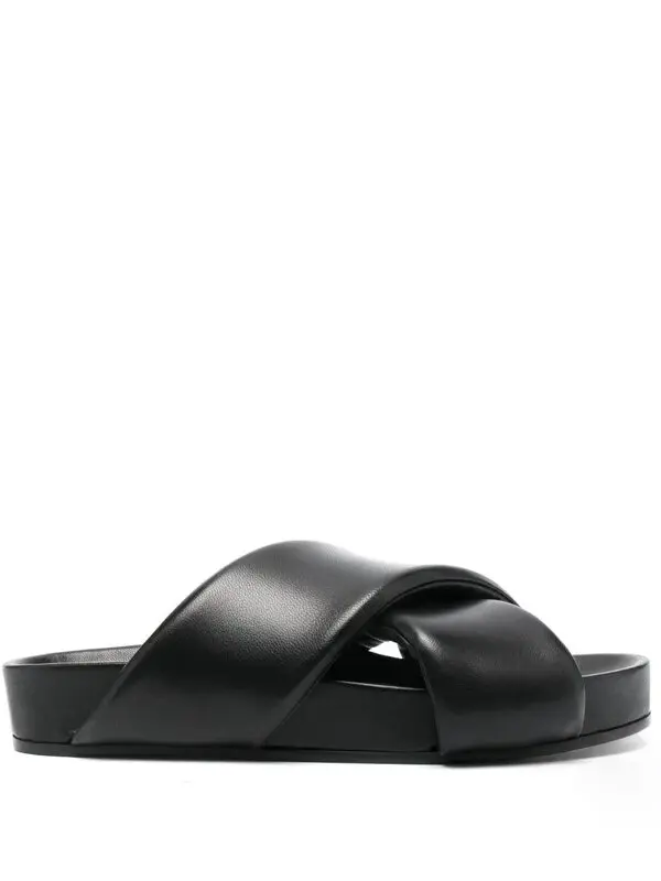 JIL SANDER Crossover-strap Leather Sandals
