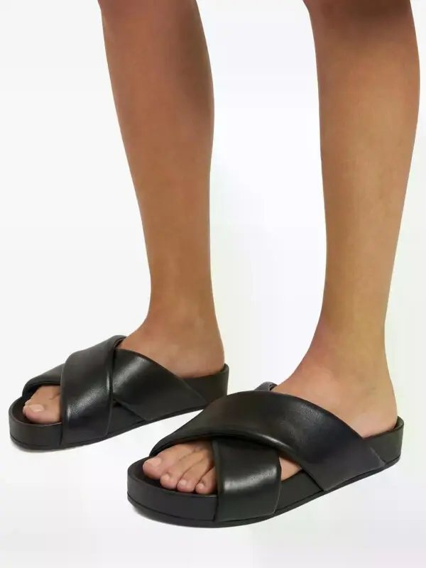 JIL SANDER Crossover-strap Leather Sandals