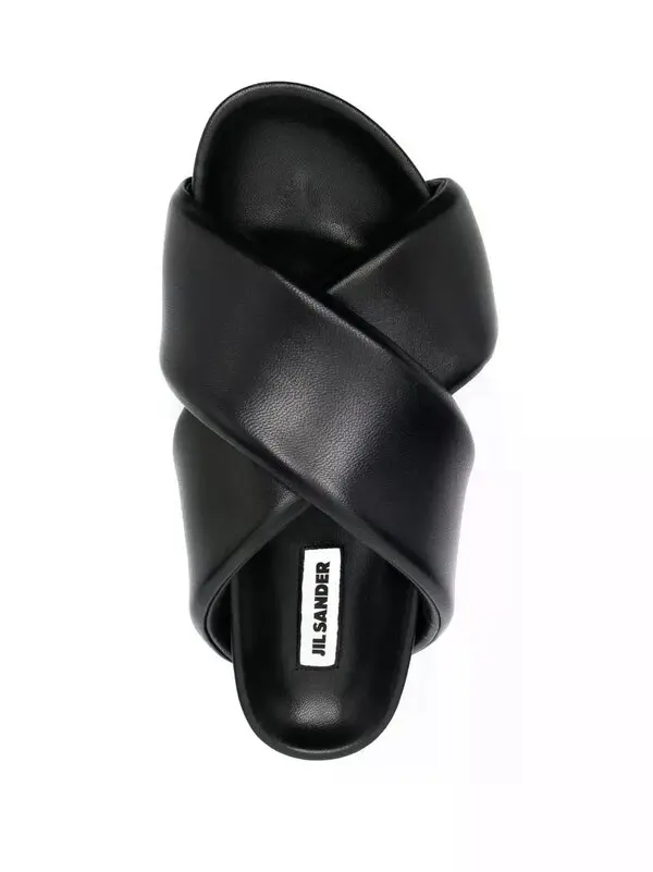 JIL SANDER Crossover-strap Leather Sandals