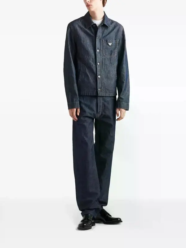Prada Triangle-logo Shirt Jacket