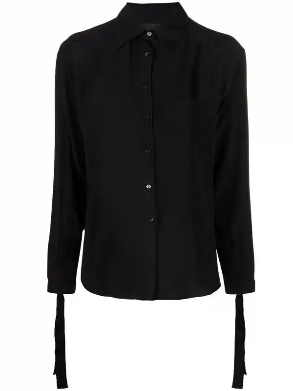 Philipp Plein Silk Button-down Shirt - Black