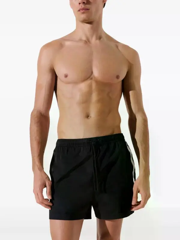 Karl Lagerfeld Elongated-logo Swim Shorts
