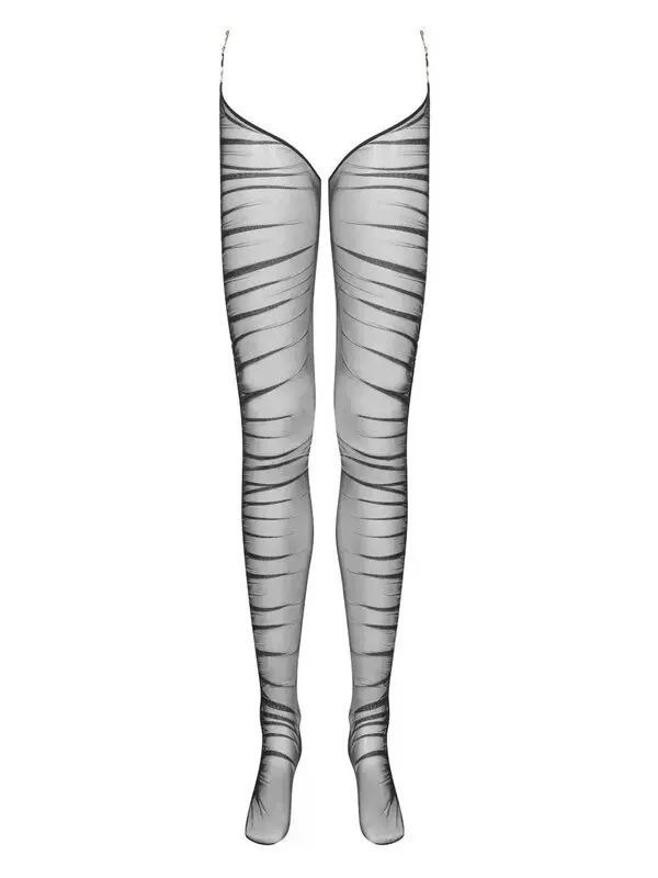 MAISON CLOSE Nuit Fauve Stockings - Black