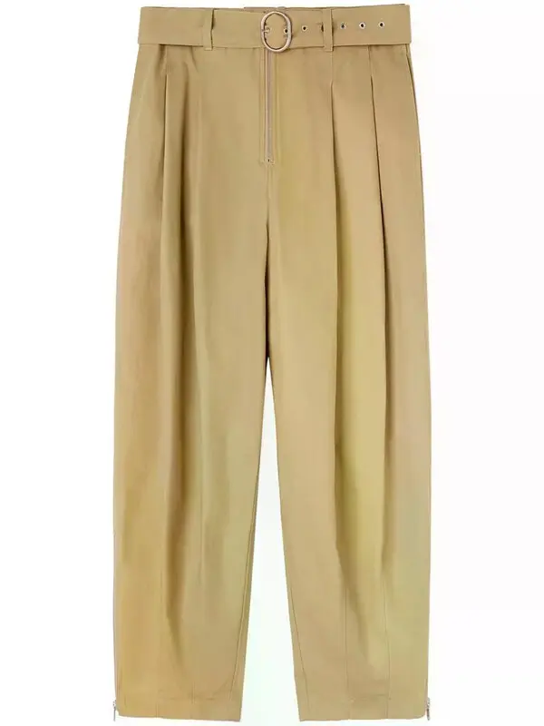JIL SANDER Belted Wide-leg Trousers