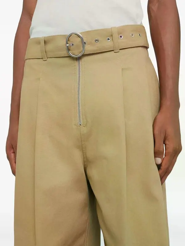 JIL SANDER Belted Wide-leg Trousers