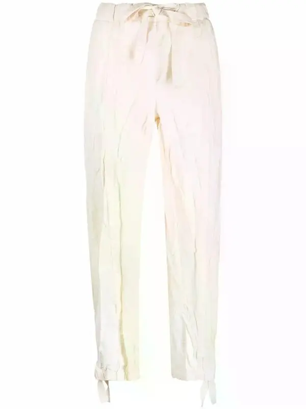 JIL SANDER Drawstring Crinkled Trousers