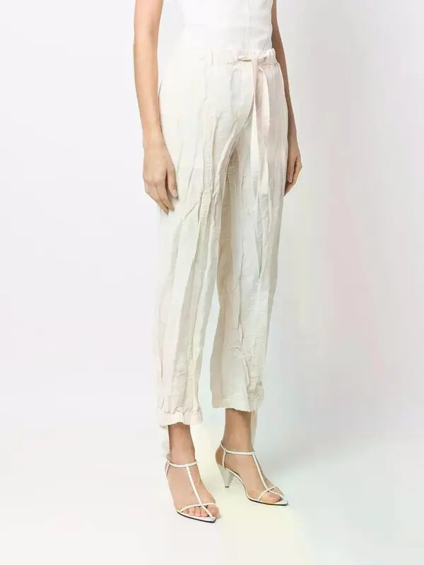 JIL SANDER Drawstring Crinkled Trousers