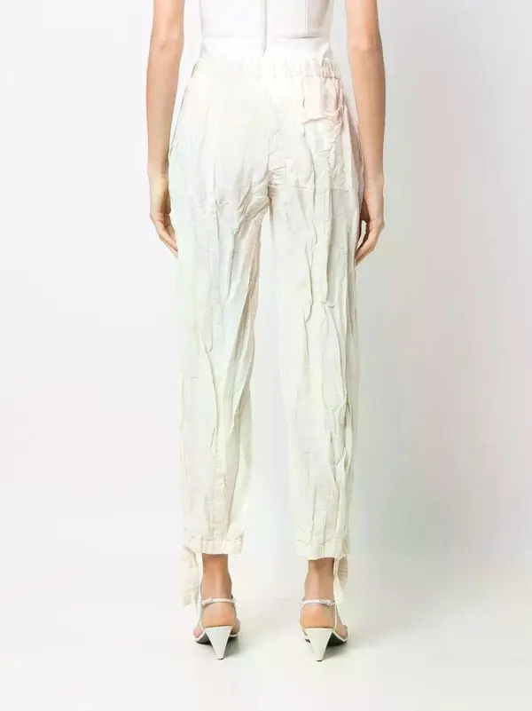 JIL SANDER Drawstring Crinkled Trousers