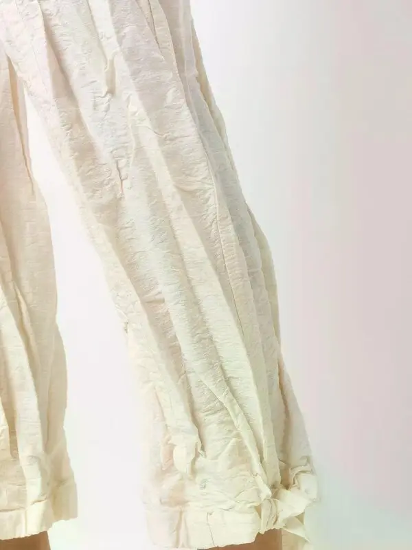 JIL SANDER Drawstring Crinkled Trousers