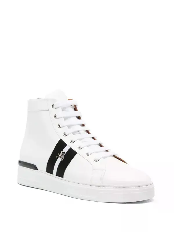 Philipp Plein Skull-charm Leather Sneakers