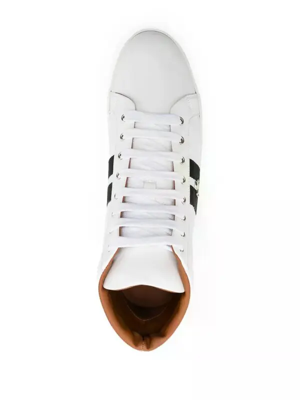 Philipp Plein Skull-charm Leather Sneakers