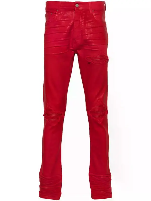 Amiri Waxed Mx1 Skinny Jeans