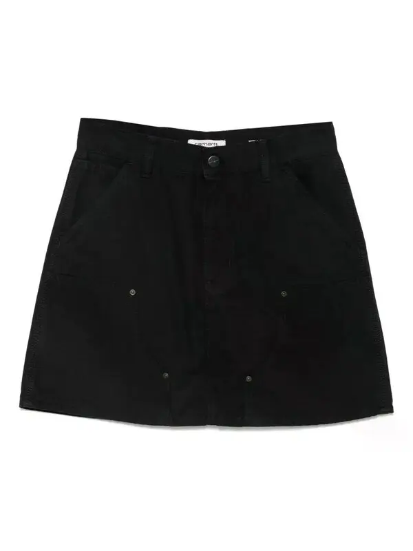 Carhartt Work In Progress Patch-pocket Mini Skirt - Black