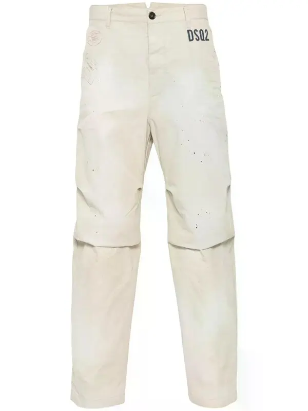 Dsquared2 Straight-leg Trousers With Graphic Print